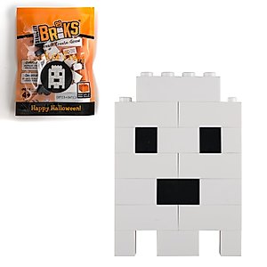 Strictly Briks Compatible with Lego Toy Building Block, Halloween Ghost Bricks, 15 Trick or Treat Goody Bags, 18 Pieces per Pack, 100% Compatible with All Major Brands, for Kids Ages 4+