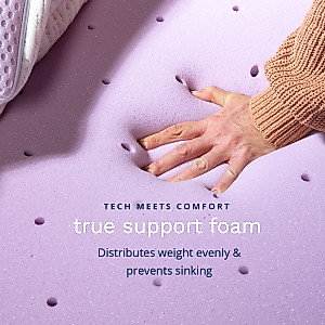 Select High Density Mattress Topper - Infused Lavender / Cal King