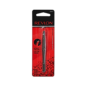 Multipurpose Hair Removal Tweezer by Revlon, High Precision Slant Tip Tweezers for Men, Women & Kids, Stainless Steel (Pack of 1)