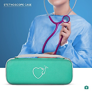 Yinke Case for Stethoscope 3M Littmann Classic III/Lightweight II S.E./Cardiology IV, Nurse Gift Hard Organizer Portable Carry Travel Cover Storage Bag