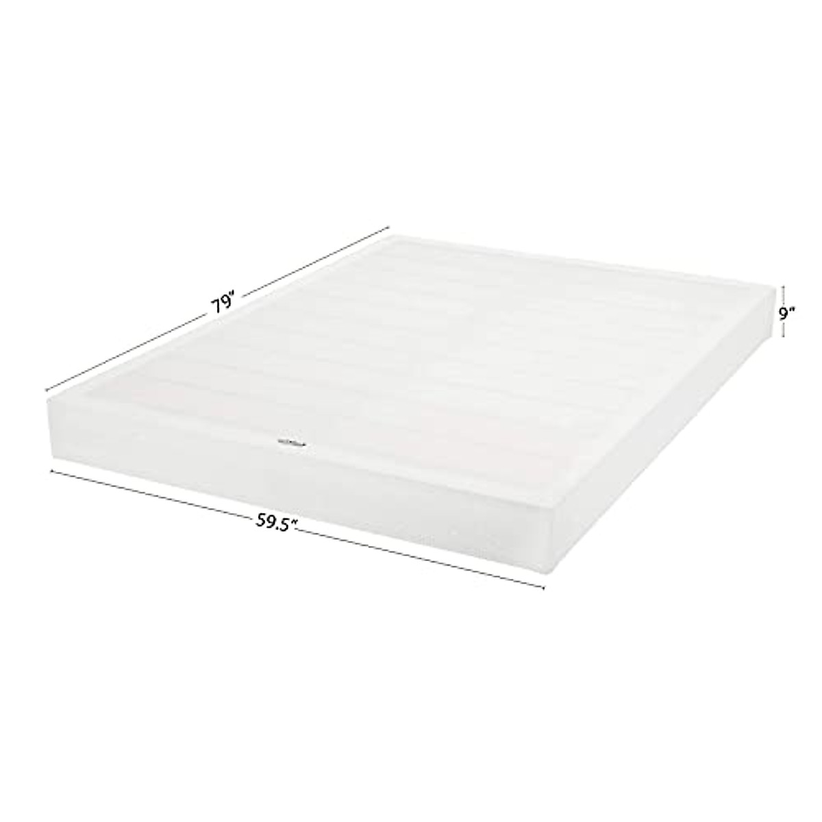 Amazon Basics Smart Box Spring Bed Base, 9-Inch Mattress Foundation - Queen Size, Tool-Free Easy Assembly