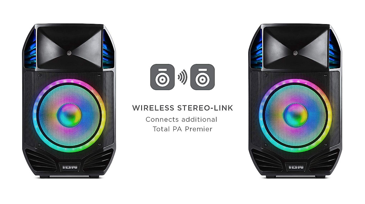Ion Audio Total PA Premier High Power Bluetooth PA System - Powerful ...