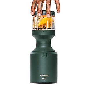 Beastmode by Beast Health Blender | Beast Health x Marshawn Lynch | Blend Smoothies and Shakes, Stainless Steel Bottle, 1200W (Forest Green)