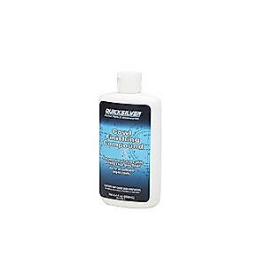Quicksilver 8M0168837 High-Gloss Cowl Finishing Compound, Fine Grit - 8.4 oz Bottle