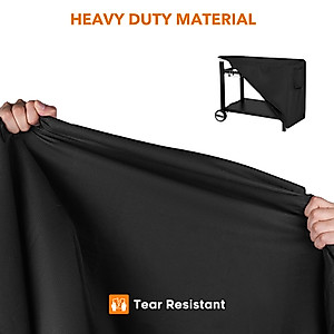 Onlyfire Outdoor Prep Table Cover for Royal Gourmet Movable Dining Cart Table, Heavy Duty Waterproof BBQ Cart Cover for 40 inch Worktable, Outdoor Pizza Oven Table Cart Cover, 40 x 24 x 32 Inch