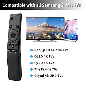 Newest Universal Remote Control Compatible with Samsung TV-Frame, Serif Curved UHD Neo QLED OLED 4K 8K Smart TVs【Pack of 2】