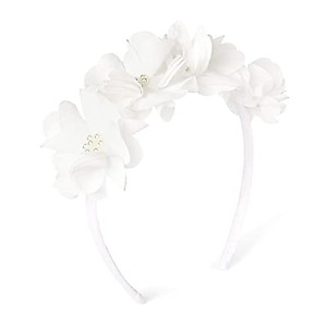Gymboree,And Toddler Holiday and Special Occasion Hair Accessories,White Headband,One Size