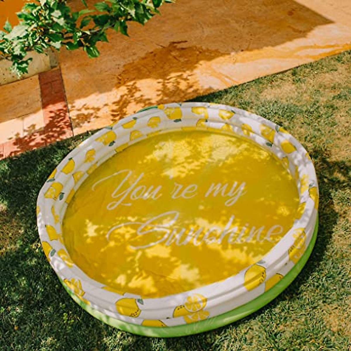 Float Joy Kiddie Pool Inflatable Water Sprinkler for Kids Swimming Pool Toddler Dog Splash Pad Outdoor Play 60"x15" Large 3 in 1 Pool for Summer Backyard Garden Water Activities Suntan