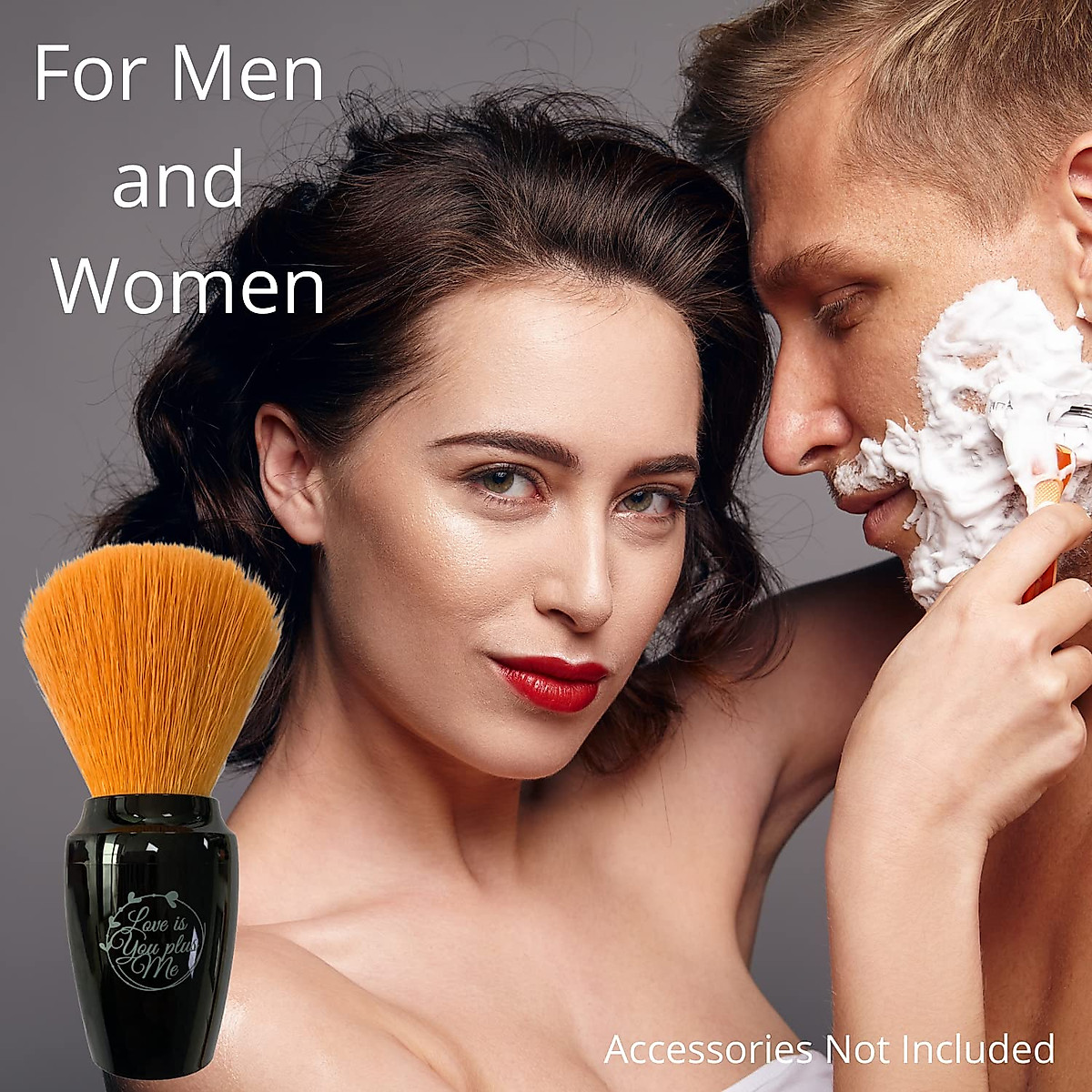 Shave Brush for Men - Barber Shaving Brush - Travel Shave Brushes - Synthetic Shaving Brush - Wet Shave Products for Men Women
