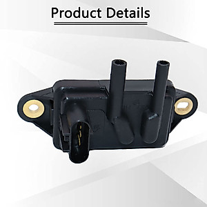 KEJSTED EGR Valve Pressure Feedback Sensor DPFE15 Compatible with 94-10 Ford Expedition Focus Escape F150 Mercury Lincoln Town Car Mazda Truck F77Z9J460AB 1L3Z9J460AA F48E9J460BA VP8T EPS4