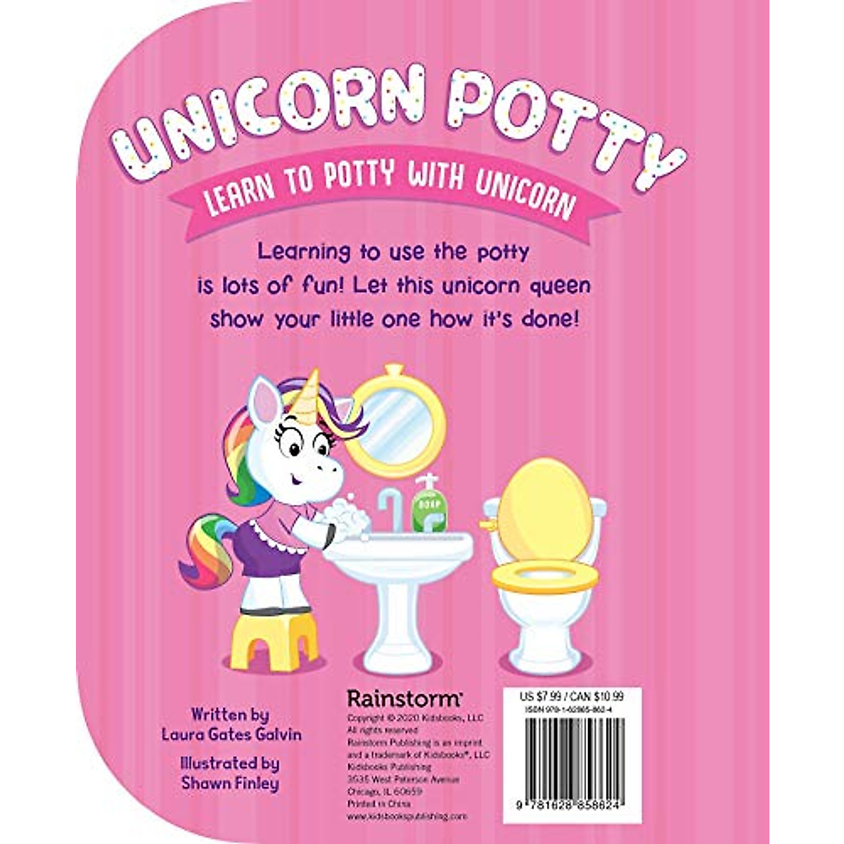Unicorn Potty: Learn to Potty with Unicorn - Easy-to-Follow Step-by-Step Board Book, Make Potty Training Joyful and Magical! Encouraged for Children Ages 2 and Up (Potty Board Books)