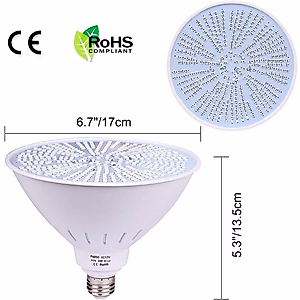 XIUBE Blue Pool Led Light Bulb for Inground Pool 120V 40W Underwater Swimming Pool Replacement Light Bulb for Pentair & Hayward Hot Tub Fixture Up to 300-600W Traditional Bulb E26 Base