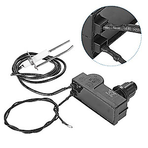 Lemfema Fire Pit Igniter Push Button Ignition Kit with 2 Outlets, Ground Wire for Fire Pit Gas Burner System, AAA Battery Type