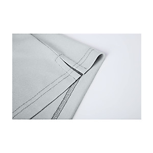 SWISSWELL Men Shirts Long Sleeve Moisture Wicking Golf Shirts Performance Athletic Shirts Light Grey 3XL