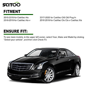 SCITOO 1 Pcs Remotes Key Fob for Cadillac ATS ATS-v Ct6 Ct6 Plug in for Cts Cts-v Cadillac Xts 2016-2020 433Mhz HYQ2EB