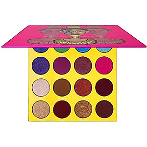 Juvia's Place The Magic Mini - Purples, Reds, Shades of 16, Pinks Eyeshadow Palette, Professional Eye Makeup, Pigmented Eyeshadow Palette, Makeup Palette for Eye Color & Shine