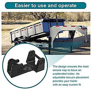 MARKETTY Gooseneck Trailer Lock, Gooseneck Lock Model TL-50 Coupler Lock, Gooseneck-Style Coupler Lock is Intended for Use with Heavy Trailers, Livestock Haulers, and RVs TL-50-Black