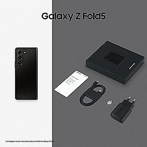 Samsung Galaxy Z Fold 5 SM-F946B/DS Dual SIM 12GB 512GB EU/UK Model Factory Unlocked International Version (Black)