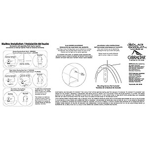 Gibraltar Mailboxes Elite Medium Capacity Galvanized Steel White, Post-Mount Mailbox, E1100W00