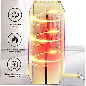 DOITOOL 1pc Dry Clothes Bag Travel Drying Rack Travel Clothes Dryer Wisking Tool Electric Heated Clothes Dryer Outdoor Clothes Dryer Mini Clothes Dryer Machine Fast Drying Machine Portable