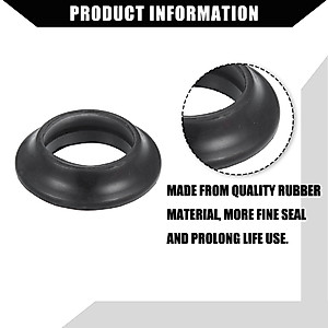 Hihaha F09-15165-115 Gas Tank Fuel Neck Grommet for Ford F-100 1957-1969 for F-250 1957-1969 / Rear Filler Neck Tube Rubber Grommet/Seal Rubber / 1Pcs Black