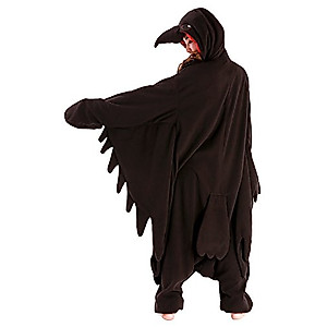 Halloween Raven Kigurumi Onesie Costume