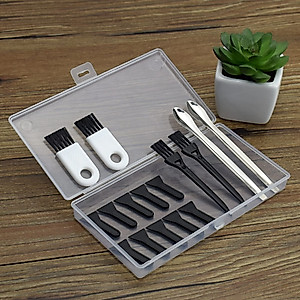 Brushes Scrapers Spoons Set for Herb Grinder Pipe Cleaners Tool Pollen Kit for Herb Grinder (17)