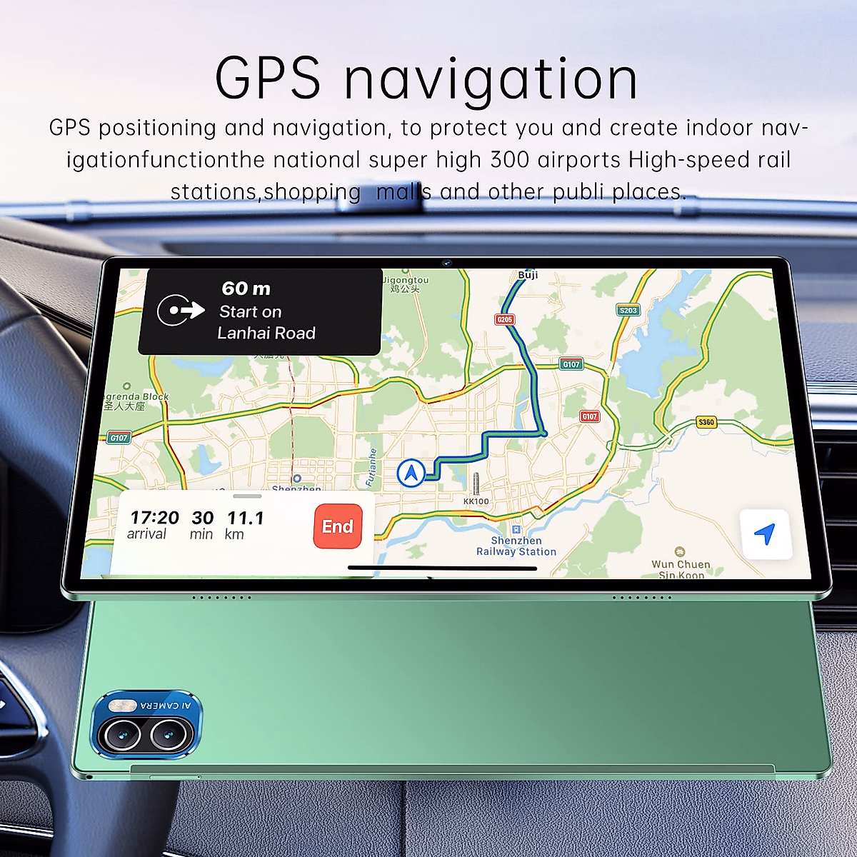 10.1 inch X5 Pro Tablet, 4+32G Full Screen Tablets with Dual SIM Card Slots, Android 8, 1280x800 HD, WiFi, Bluetooth, GPS, 2MP/5MP Camera (Blue)