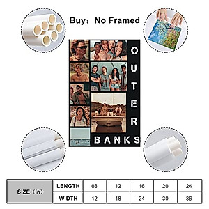 Outer Banks Poster Movie Canvas Poster Bedroom Decor Sports Landscape Office Room Decor Gift No Frame 12x18inch(30x45cm)