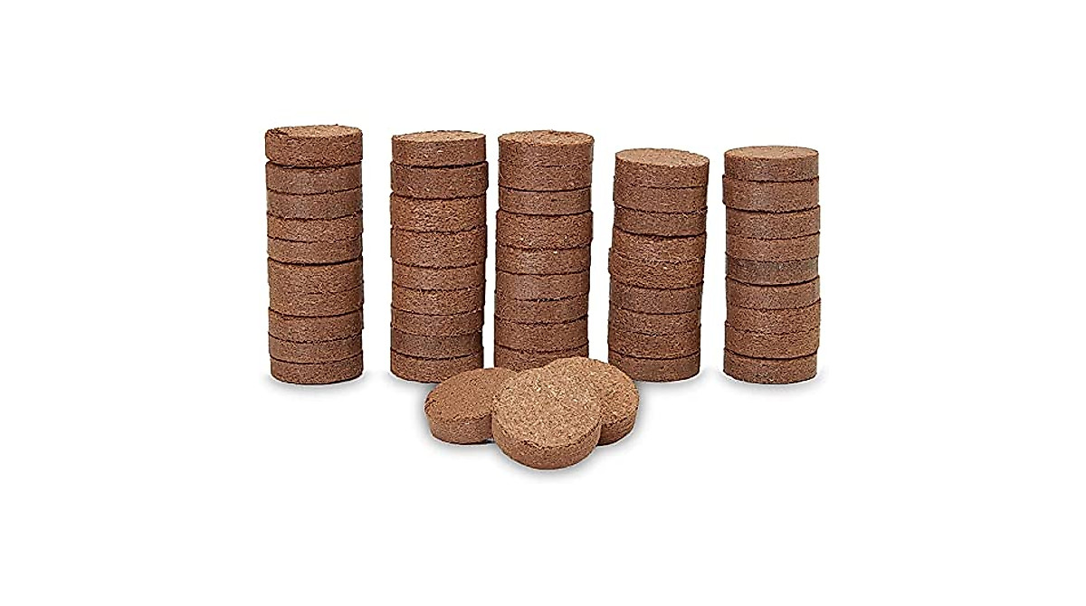Coco Coir Pellets - 50 Pack for Easy Seed Starting & Transplanting