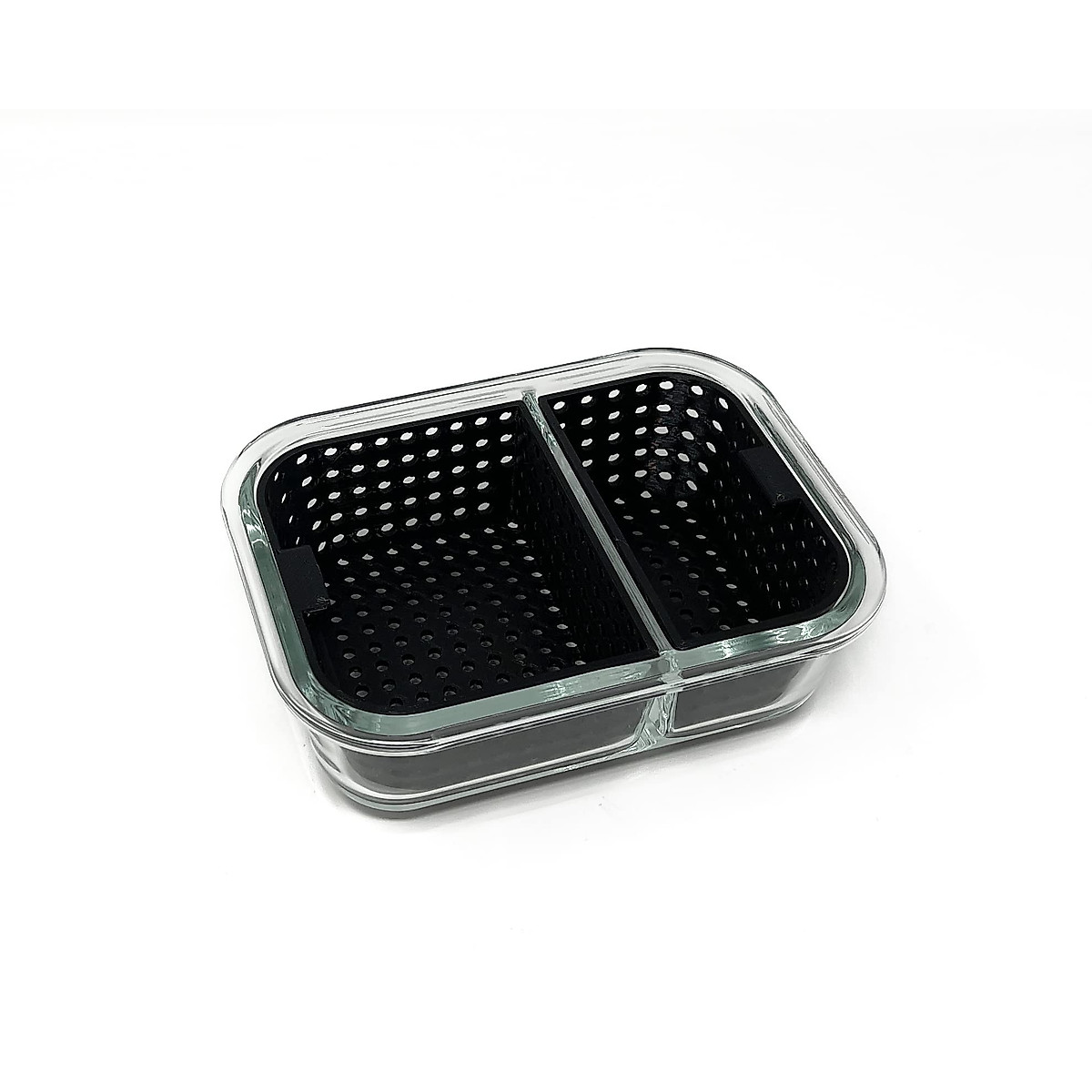 Dual Dunk Iso Soak Cleaning Station (Small, Black)