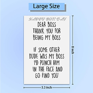 Hincoo Bosses Day Gifts For Men, Boss Lady Gifts For Women, Boss Day Gifts For Women, Boss Day Card, Employee Appreciation Gifts, Bosses Day Gifts, Bosses Day Cards, Boss Day Gifts For Men Women Her