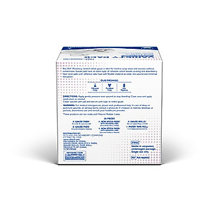 Rite Aid First Aid Gauze Pads, Variety Pack - Includes 25 Assorted Gauze Pads & Tape | Sterile Gauze Pads | First Aid Kit | Wound Care Supplies