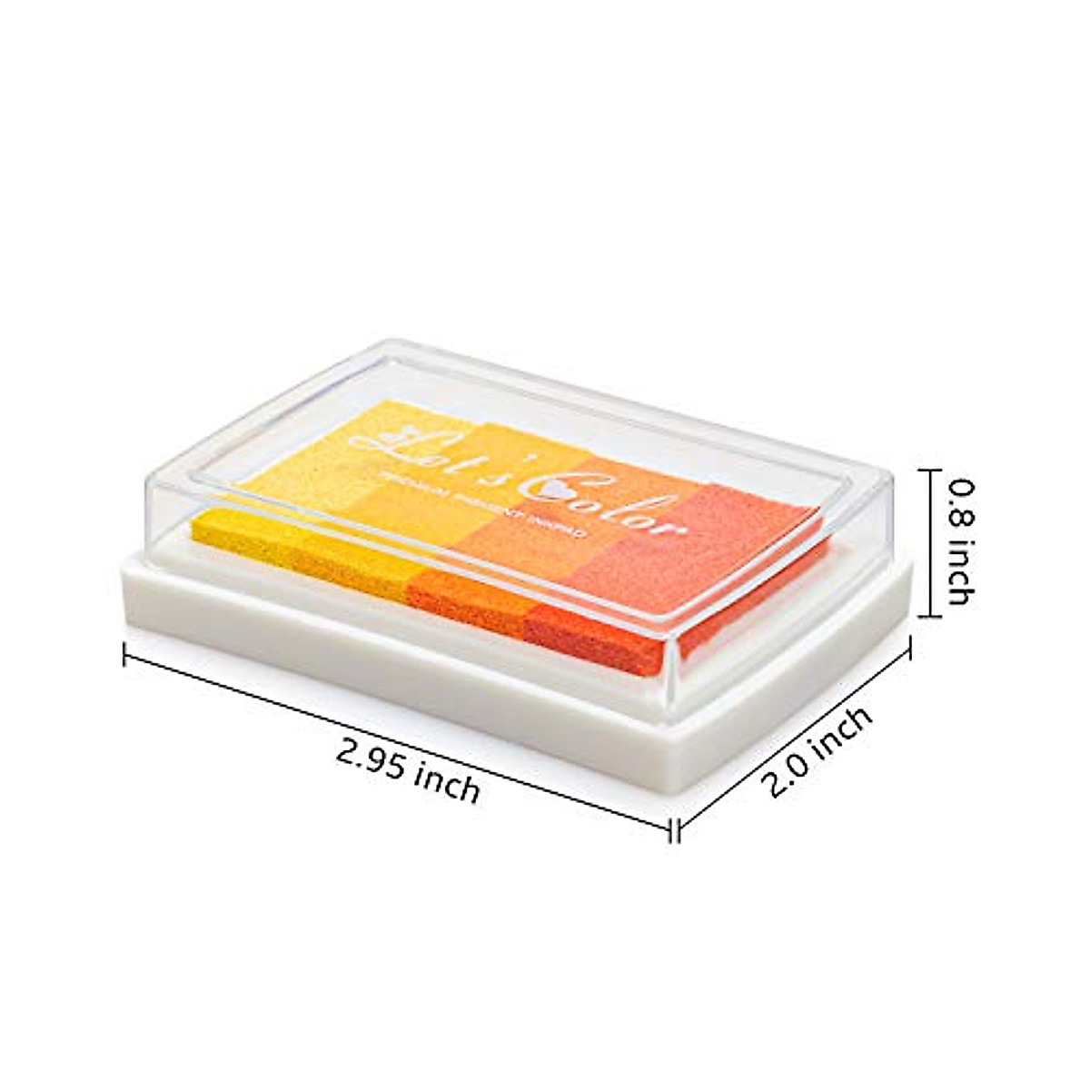 Craft Ink Pad, Set of 6 Washable DIY Stamp Ink Pads for Kids, 24 Colors