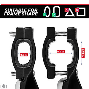 Bike Kickstand for Mountain Bike - Adjustable Bicycle Accessories for Adult Bikes Side Stand Bicycle Kickstand Mountain Bike Side Kick - Diameter 22, 27.5 28 Inch Aluminium Black Road Bike Kickstands