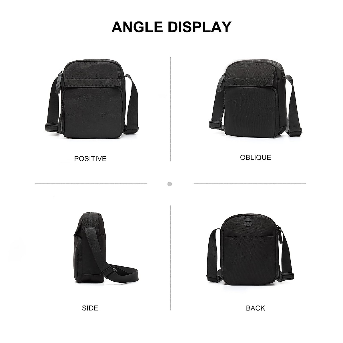 WEPLAN Crossbody Bag for Men, mini man purse,Travel Messenger Shoulder Bag for Men, Small Side Bags for Mens