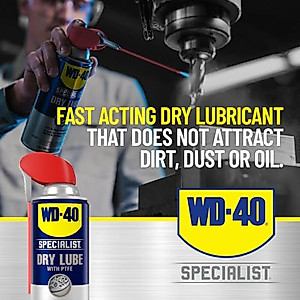 WD-40 Specialist Dry Lube with SMART STRAW SPRAYS 2 WAYS, 10 OZ