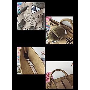 VTYUBX Kawaii Large Backpack 3D Ugly Funny Cartoon Frog Sarchel Fashion Cute Animal Novelty Monster Schoolbag Bookbag Shoulder Bag (Brown,Large)