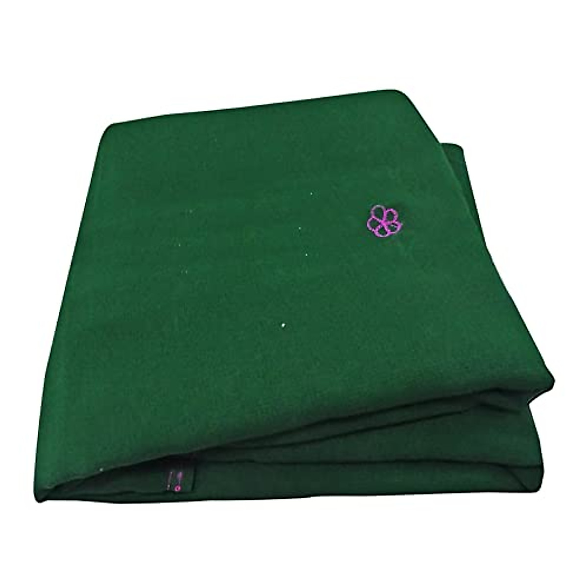 Peegli Indian Sarong Wrap Green Vintage Textile Georgette DIY Fabric Traditional Embroidered Material