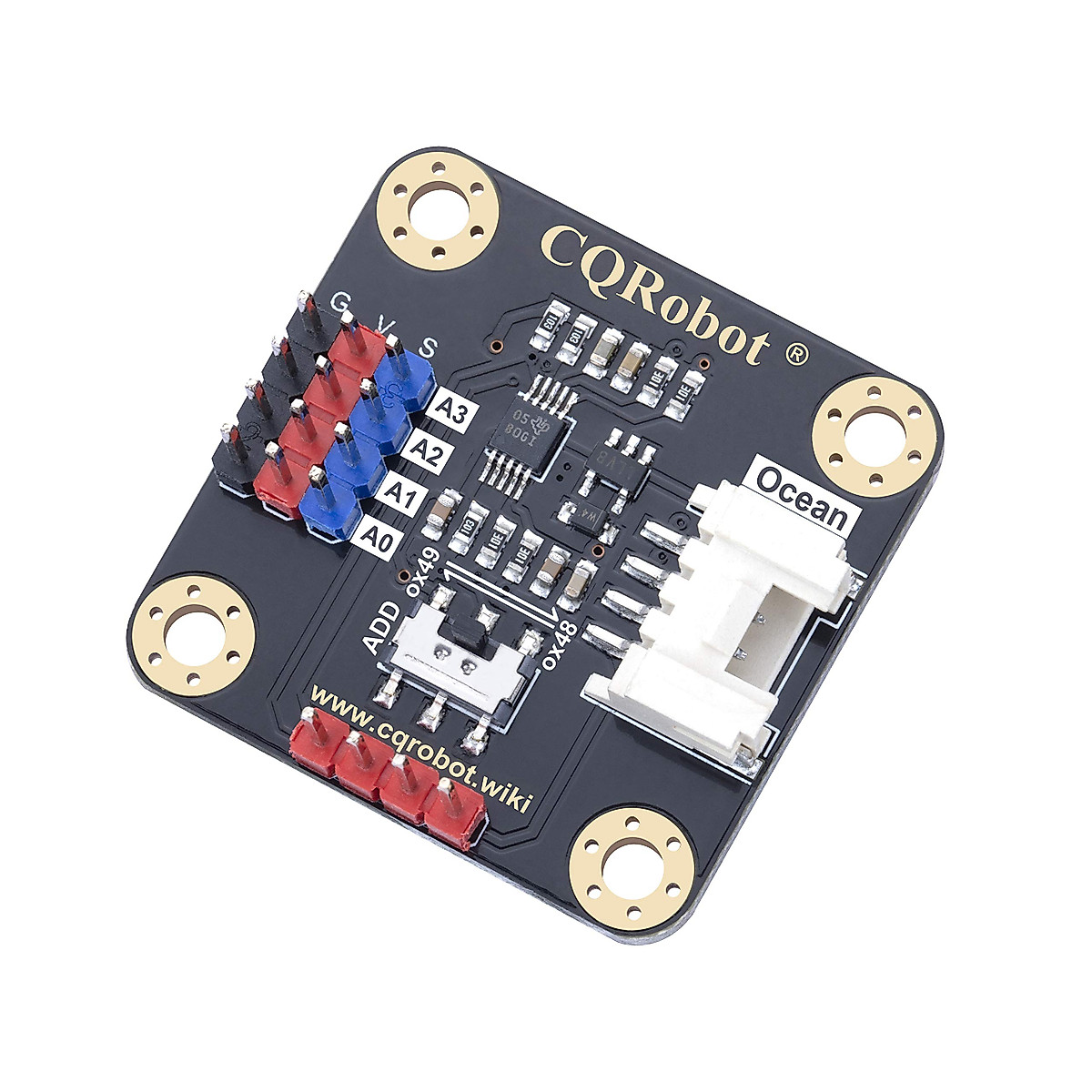 CQRobot Ocean: ADS1115 16-Bit Sensor Analog Signal and Digital Signal Acquisition or Conversion ...