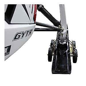 Extreme Max 5800.0200 Power Wheels Drivable Steerable Snowmobile Dollies - Standard, Fits Skis Up To 7" Wide, Off-Road Compatible,Gold