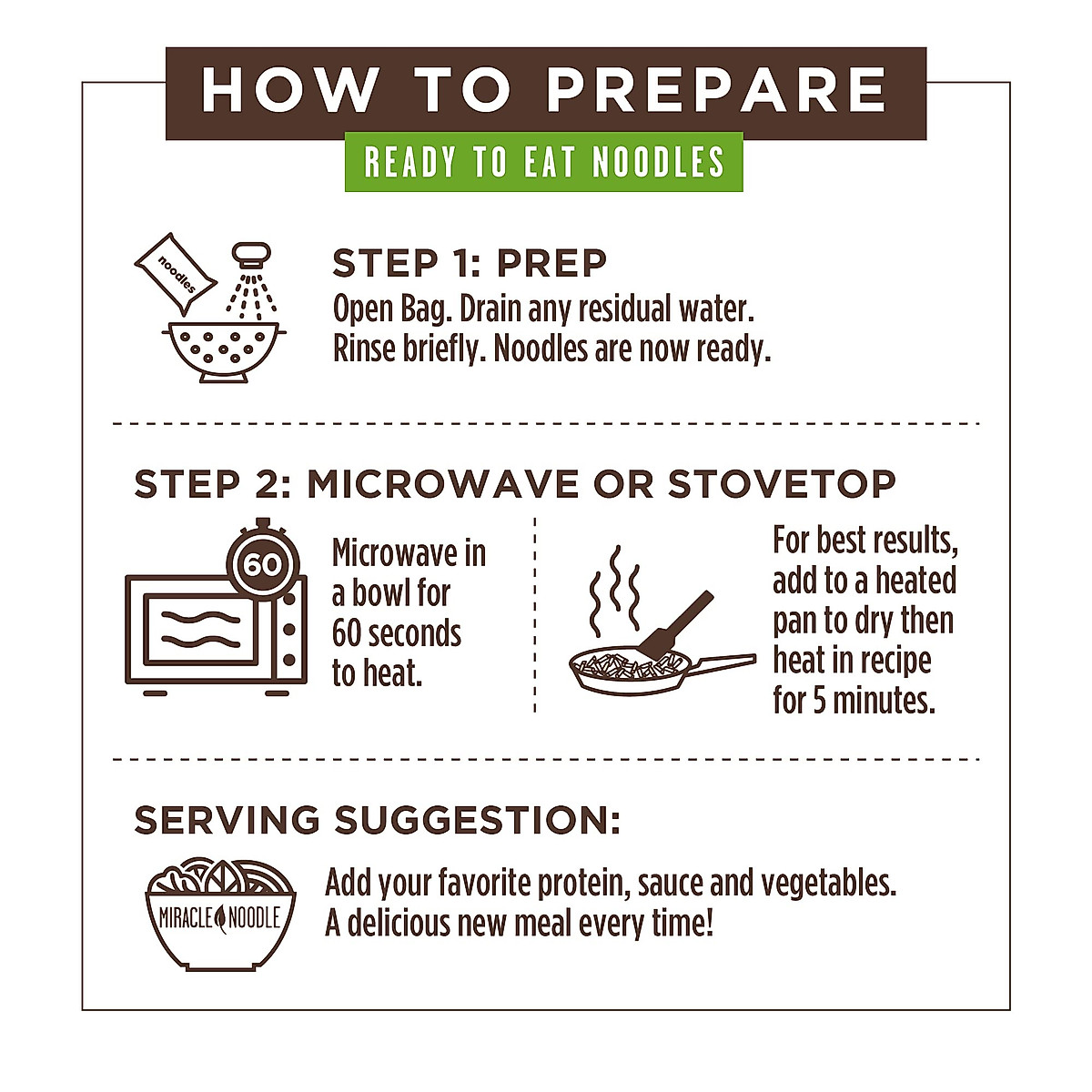 Miracle Noodle Fettuccine Shirataki Konjac Pasta Noodles - Ready-To-Eat, Plant Based, Keto, Vegan, Gluten-Free, Low in Carbs & Calories Pasta, Non-GMO, Soy Free, Paleo 7 Oz, 6 Pack