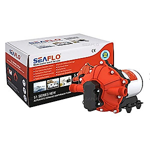 ALL NEW SEAFLO 55-Series Diaphragm Pump - 12V DC, 5.5 GPM, 60 PSI with HEAVY DUTY PRESSURE SWITCH