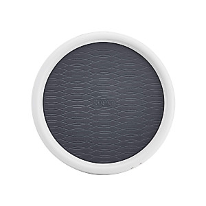 Copco Non-Skid 2 Tier Turntable, 12-Inch, White/Gray & Non-Skid Pantry Cabinet, 9-Inch, White/Gray