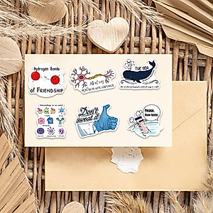 100 PCS Biology Stickers | Aesthetics Vinyl Waterproof Science Laptop Marine Biology Stickers for Water Bottles, Scrapbooking, Helmet - Biology Stickers Funny Gifts for Kids, Teens, Adults