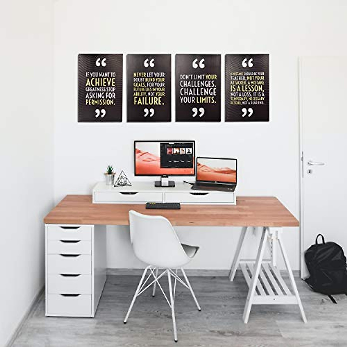 Quotes From Love Inspirational Wall Art - Decor for the Office, Living Room, Bathrooms, Dining Room , Classroom, and More - Inspirational canvas 12 X 16 - Motivational Wall Art - Ready to Hang Positive Quotes Wall Decor