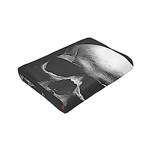 Daniesd Sons of Anarchy Throw Blanket Ultra-Soft Micro Fleece Blanket Warm Lightweight Bed Chair Couch Travel Blanket 50inchx40inch, Black