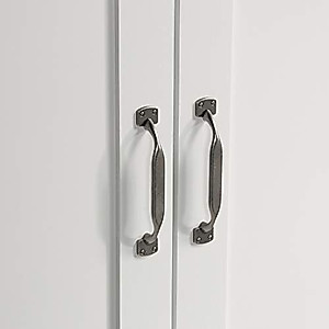 Sauder Select Storage Cabinet, L: 29.61" x W: 16.02" x H: 71.50", White Finish