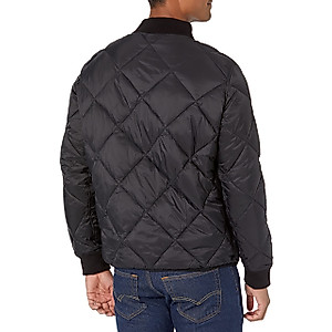 Calvin Klein Men's Reversible Diamond Quilted Jacket, Black, Large
