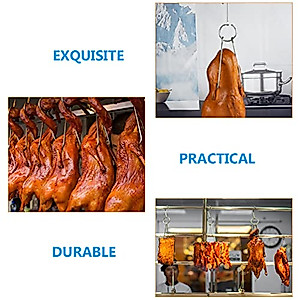 Cabilock Meat Hook Outdoor Grill Outdoor Grill 5pcs Chinese Bacon Hanging Hooks Sausage Hooks Kitchen Meat Fish Hooks Roast Duck Hook Outdoor Grills Metal Hangers Metal Hangers Multitools